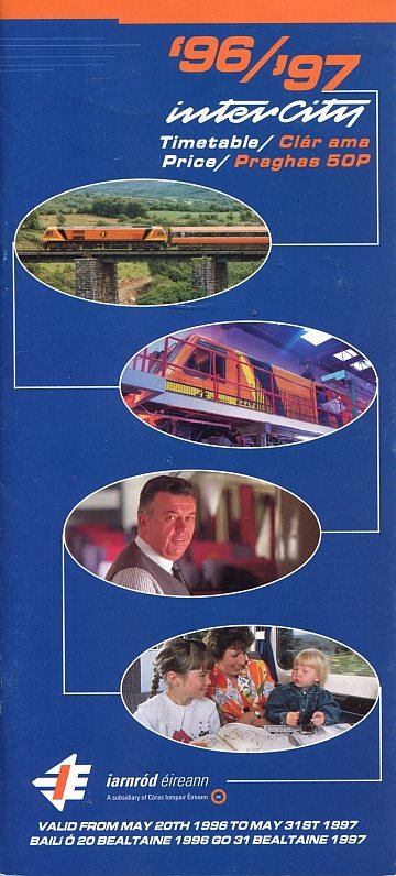 Iarnród Éireann timetable '96/'97 - www.stenvalls.com